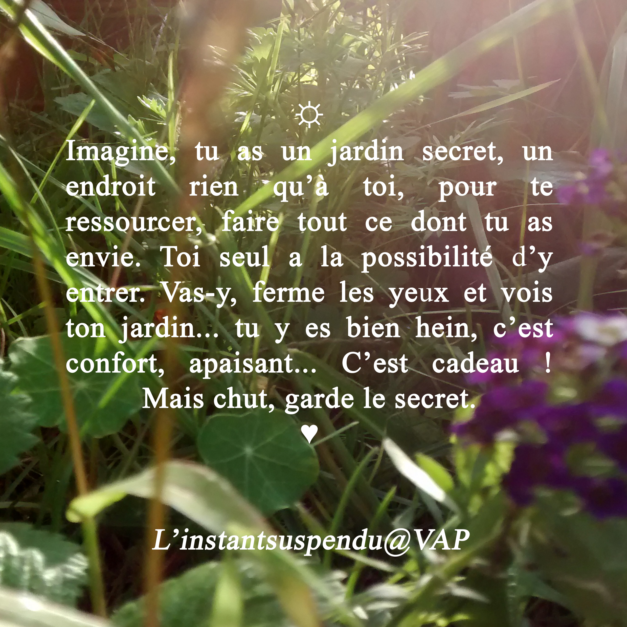 L’instant suspendu